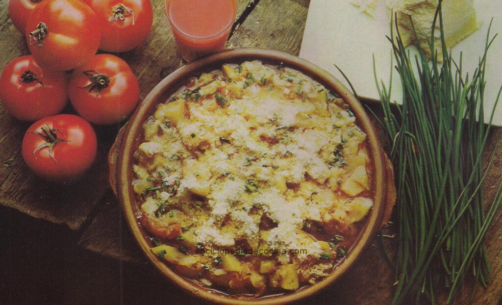 Calabaza con tomates - Recetas de Cocina